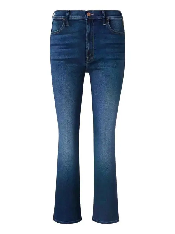 MOTHER The Hustler Ankle Bootcut Jeans - Blue