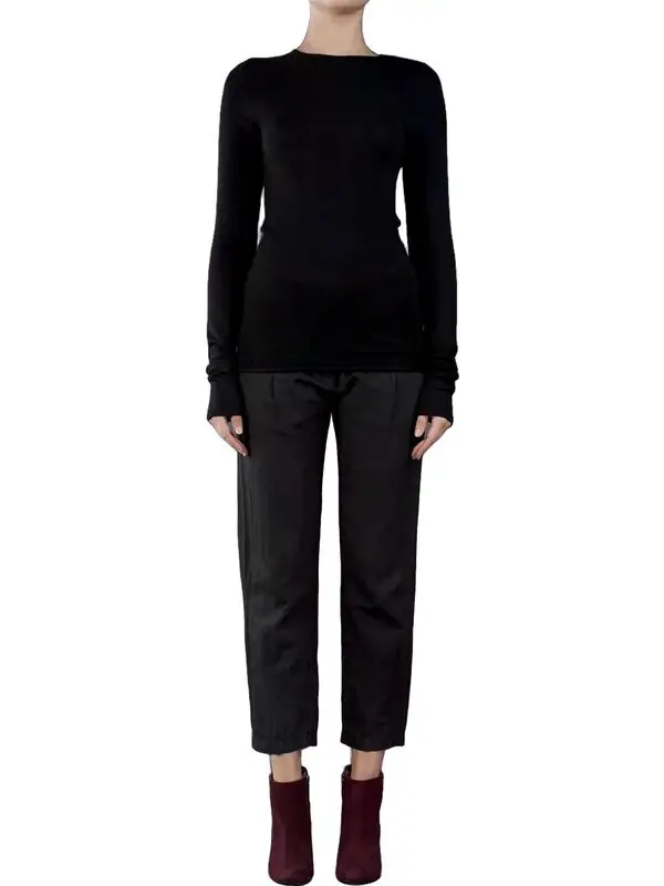 Denis Colomb Cashmere Crew Neck Sweater - Black