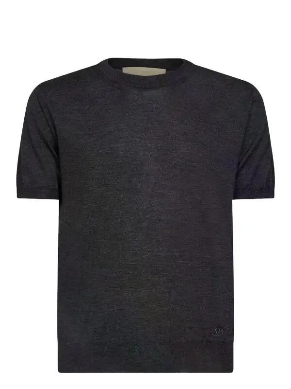 Valentino Garavani Vlogo Knit Sweater - Grey