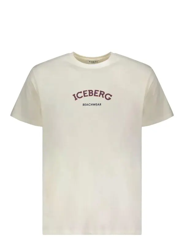 Iceberg Logo-print Short-sleeve T-shirt - Neutrals