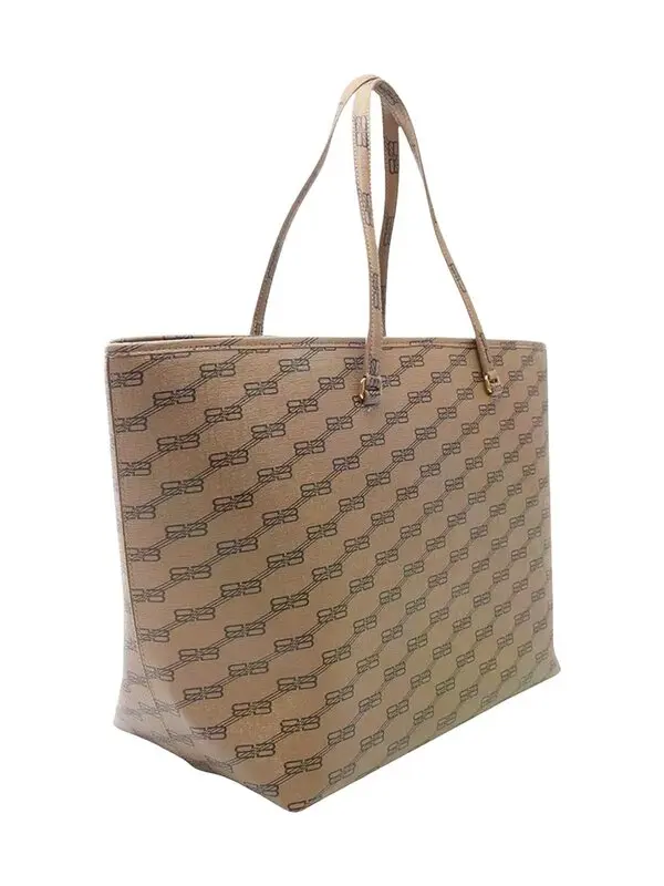 Balenciaga Bb Monogram Tote Bag - Grey