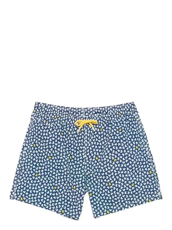 MC2 SAINT BARTH Duck Print Swim Shorts - Blue