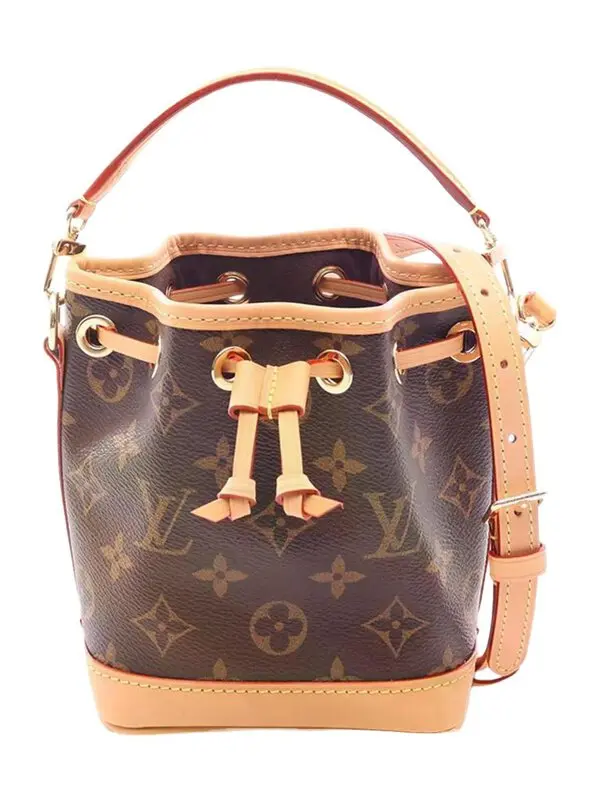 LOUIS VUITTON Monogram Nano Noe Bucket Bag - Brown