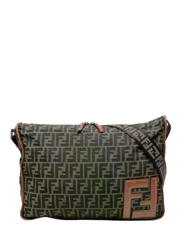 Fendi Zucca Canvas Crossbody Bag - Brown
