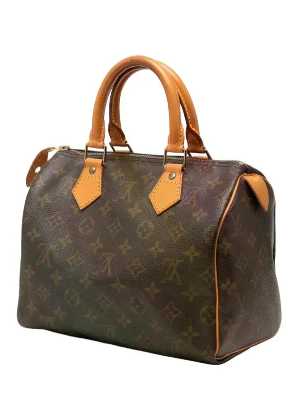 LOUIS VUITTON Monogram Speedy 25 Boston Bag - Brown