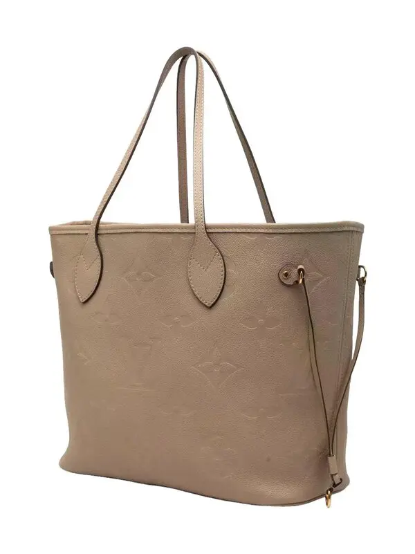 LOUIS VUITTON Monogram Giant Empreinte Neverfull Mm Tote Bag - Neutrals