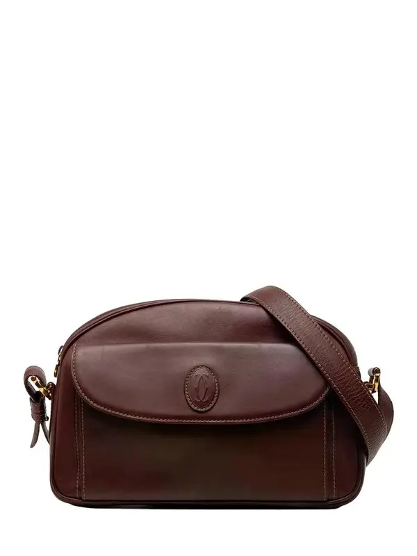 Cartier Leather Crossbody Bag - Red