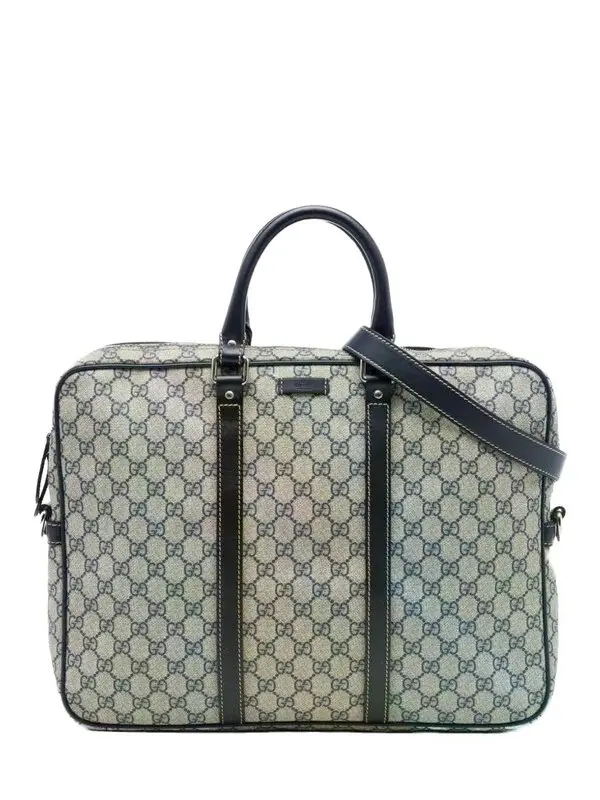 Gucci Gg Supreme Business Bag - Neutrals