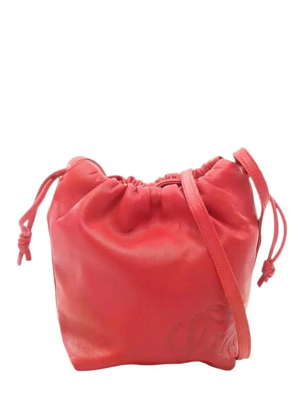 Loewe 2000s Anagram Shoulder Bag - Red