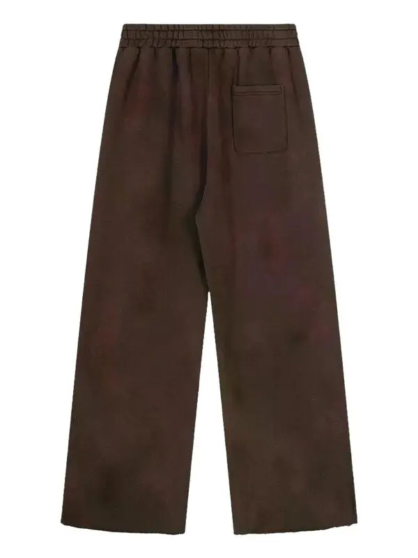 THIRTEEN STUDIOS Logo-embroidered Track Pants - Brown