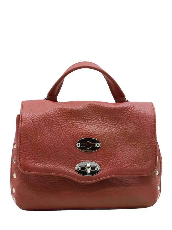 ZANELLATO Baby Postina Studded Leather Tote Bag - Red