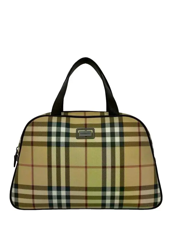 Burberry House Check Canvas Handbag - Neutrals