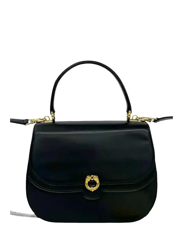 Gucci 20th Century Leather Satchel - Black