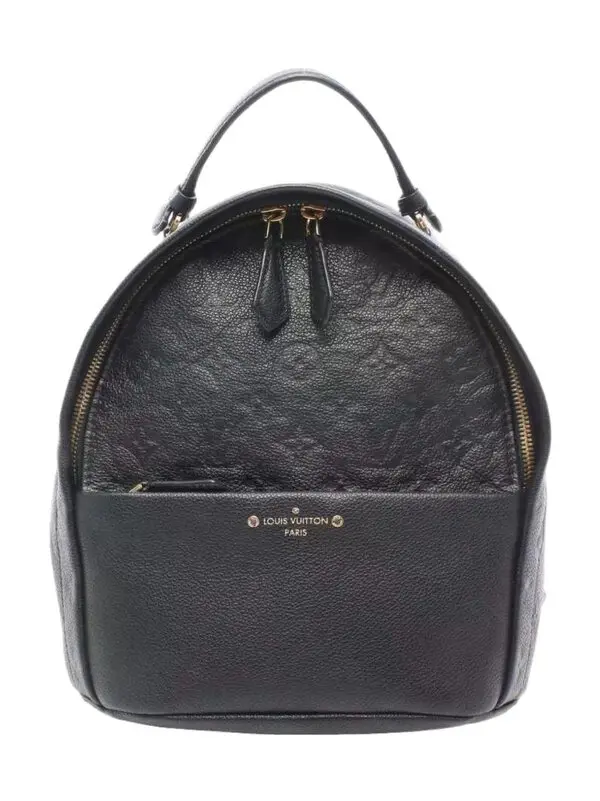 LOUIS VUITTON Sorbonne Monogram Empreinte Backpack - Black