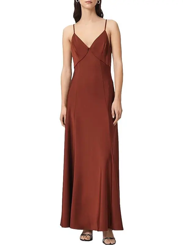 ALLSAINTS Maxi Dress - Rust Brown