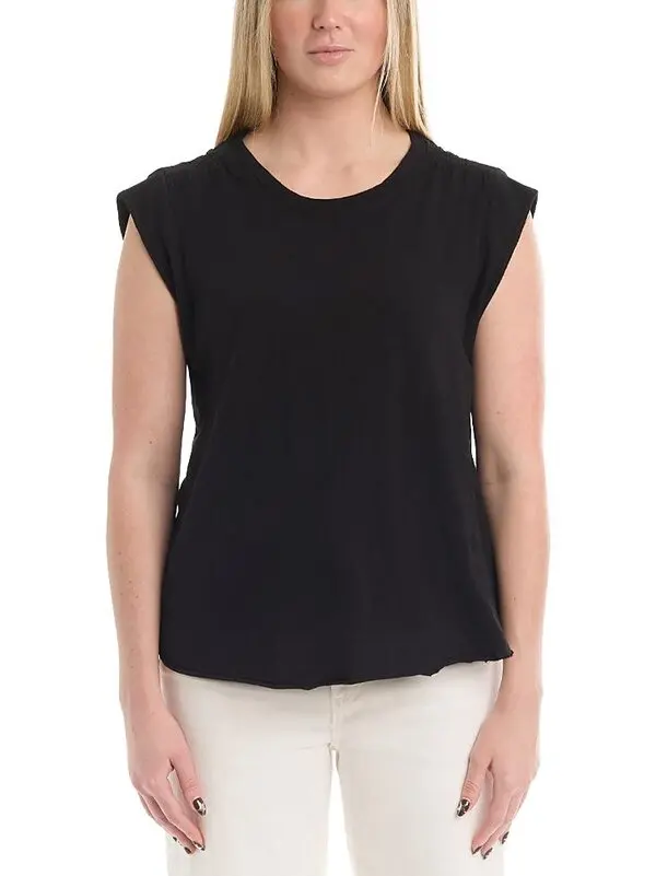 Wilt Ruched Shoulder Tee - Black
