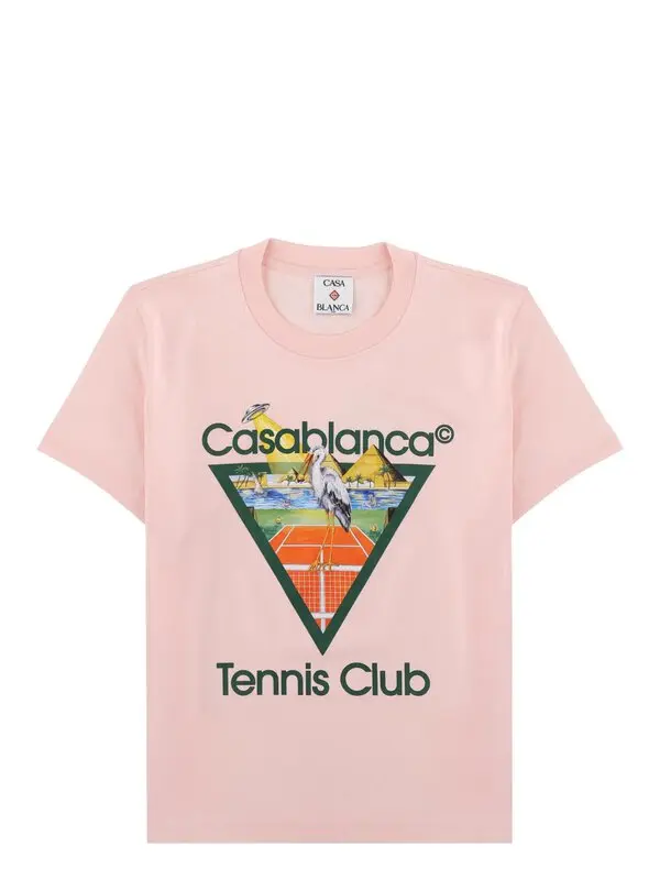 Casablanca Pyramid Abduction' T-shirt - Pink