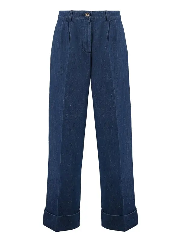 Gucci Jacket With Logo Detail And Pockets - Denim