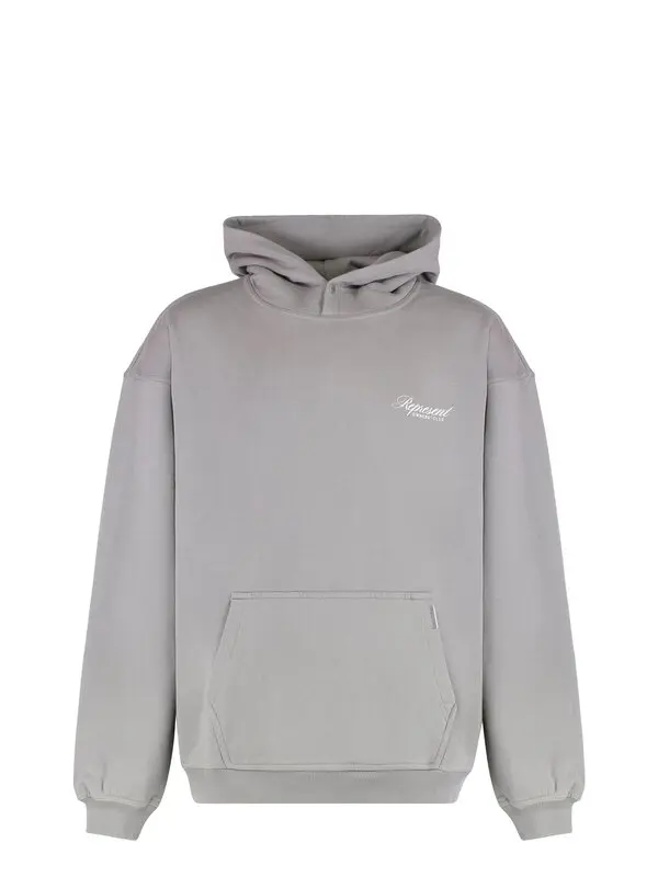 REPRESENT Oversized Hooded Sweatshirt - Grey