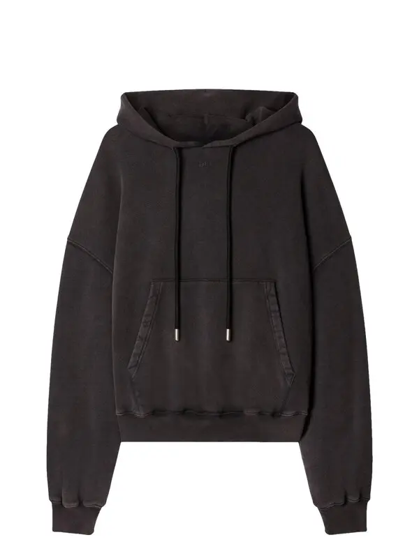 Off-White Super Moon" Cotton Hoodie - Grey