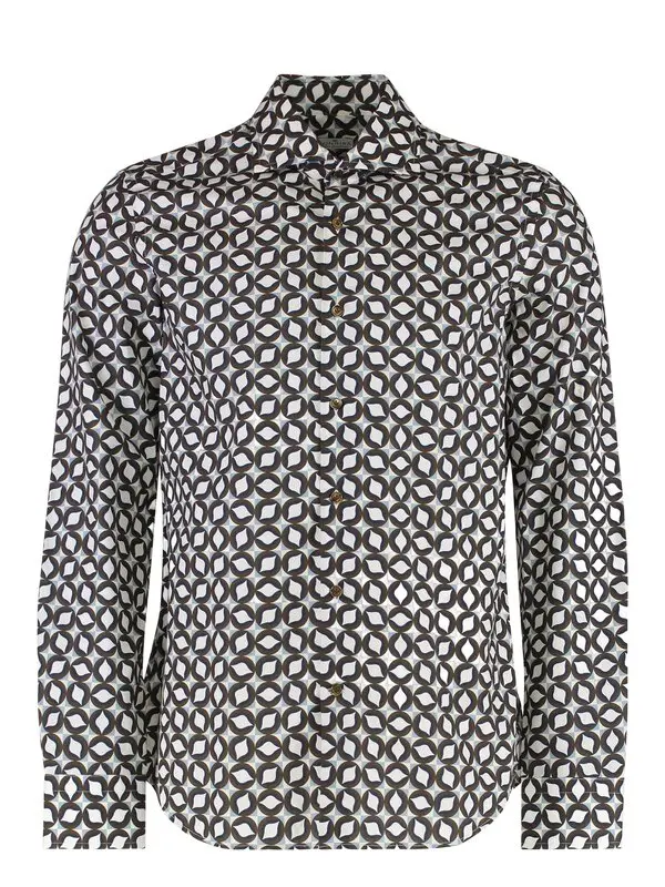 SONRISA Printed Cotton Shirt - Multicolor