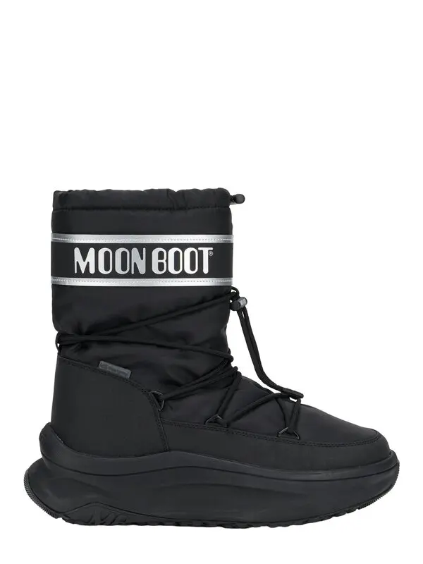 Moon Boot Polar Waterproof Lace-up Boots - Black