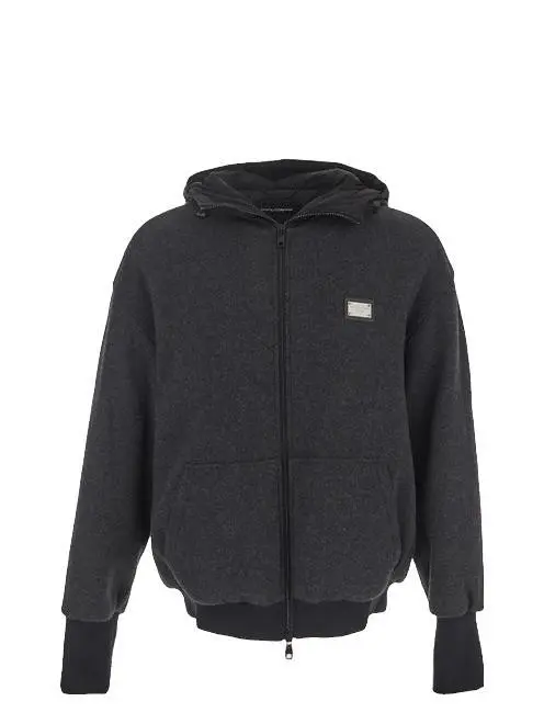 Dolce & Gabbana Jersey Full-zip Jacket - Grey