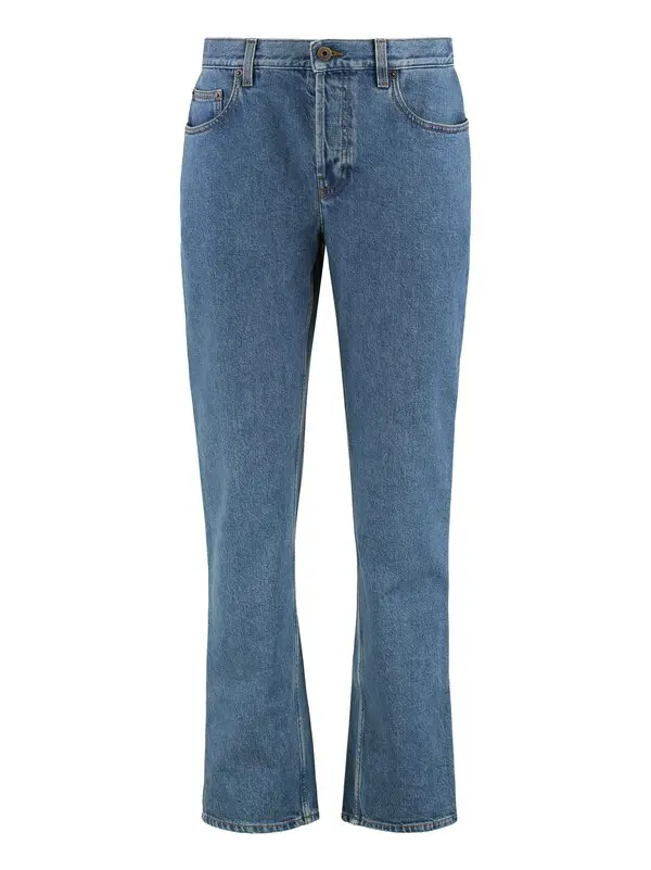Burberry Mid-rise Straight Leg Jeans - Denim