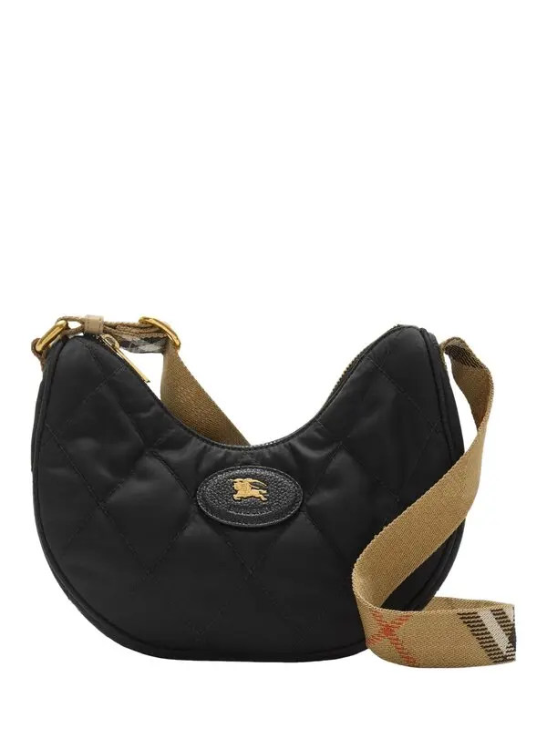 Burberry Mini Adjustable Webbing Strap Bag - Nero