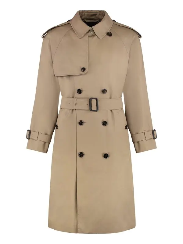 Burberry Long Waterloo Heritage Trench Coat In Cotton Gabardine - Brown