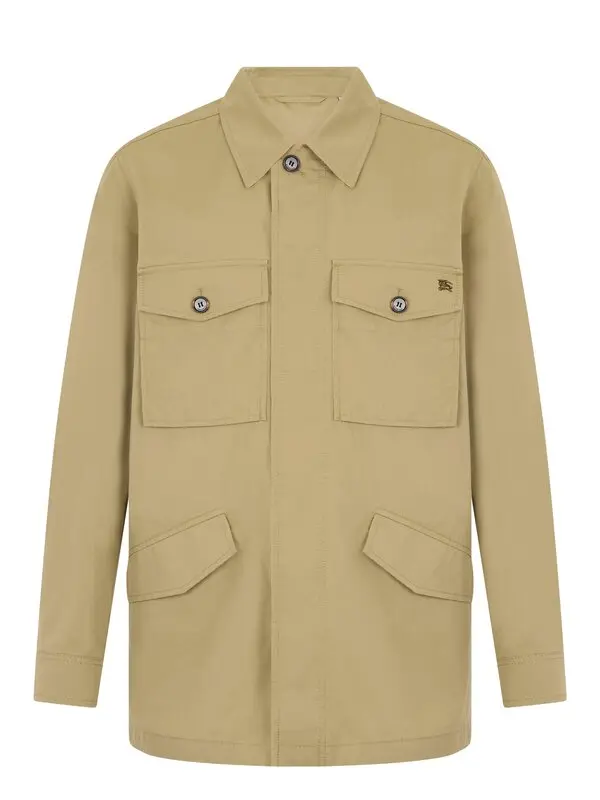 Burberry Classic Gabardine Jacket - Sand