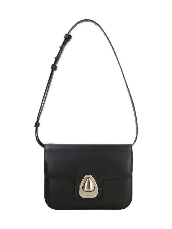 A.p.c. Grace Mini Bag Smooth Leather - Black