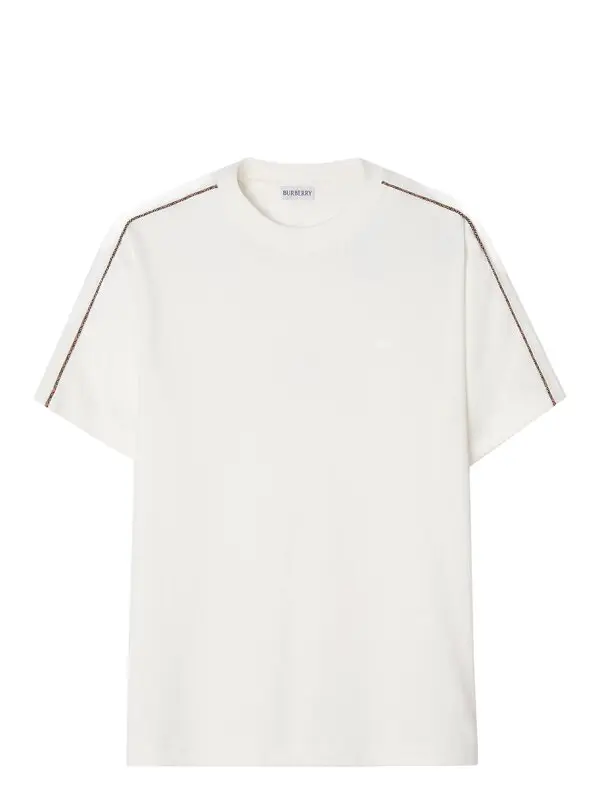 Burberry Tailored Neck T-shirt Medium - Bianco