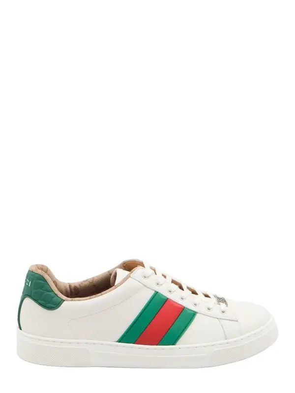 Gucci Ace Leather Low-top Sneakers - White