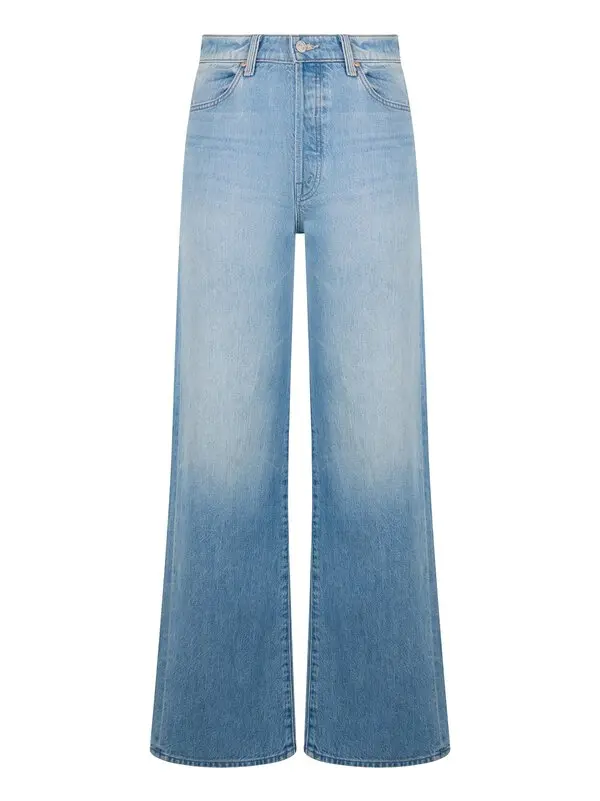 MOTHER Loose Fit Bell-bottom Denim Pants - Light Blue