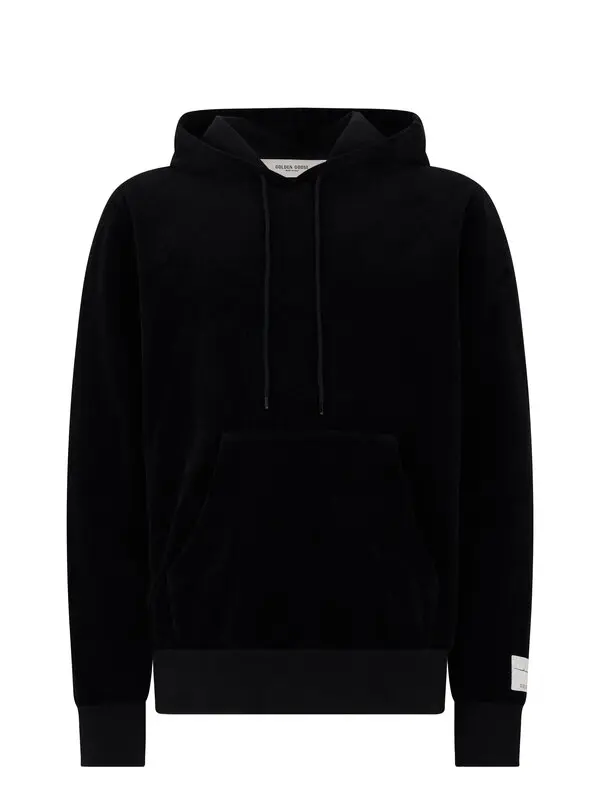 GOLDEN GOOSE Hooded Sweatshirt" In Cotton - Black