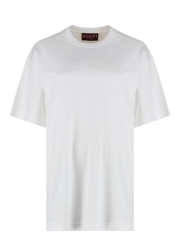 Gucci Cotton Jersey T-shirt With Logo - White