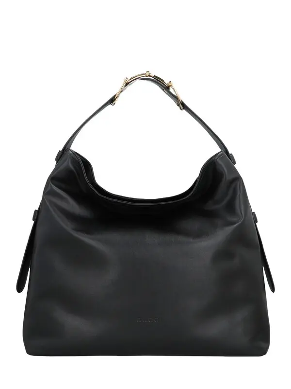 Gucci Beatrix Large Leather Shoulder Bag - Black