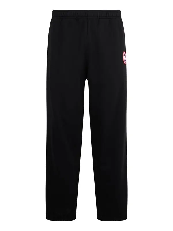Canada Goose Cotton Jogger Pants Loose Fit - Black