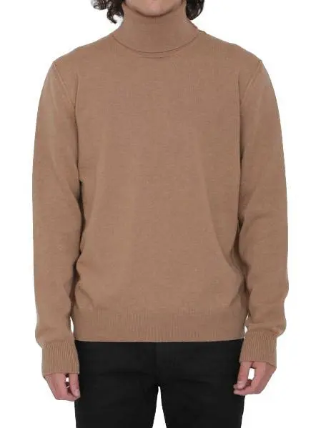 MAISON MARGIELA High-neck Cashmere Jumper - Camel