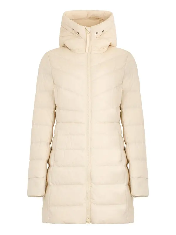Canada Goose Padded Hooded Jacket - Ivory