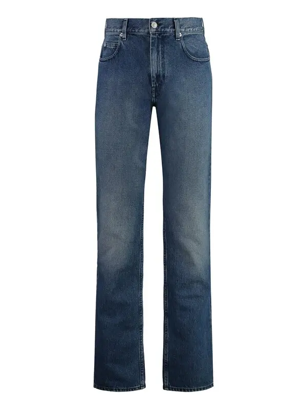 MARANT Classic Straight-leg Cotton Trousers - Denim