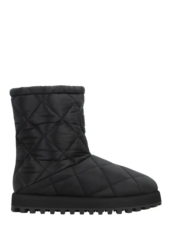 Dolce & Gabbana Quilted Ankle Boots - Black