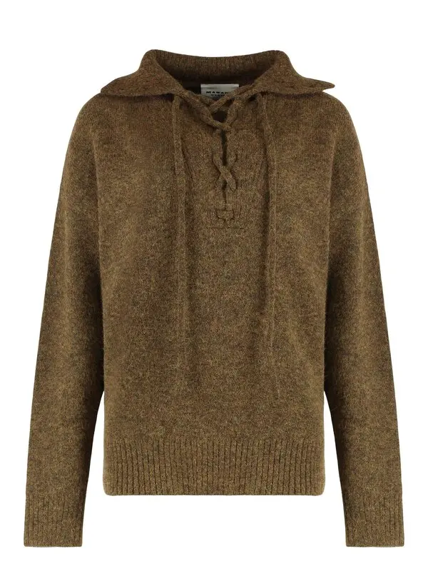 MARANT ETOILE Phylia Alpaca Blend Sweater - Green
