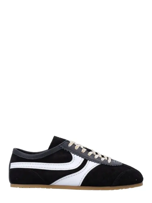 Dries Van Noten Retro-inspired Lace-up Sneakers - Black