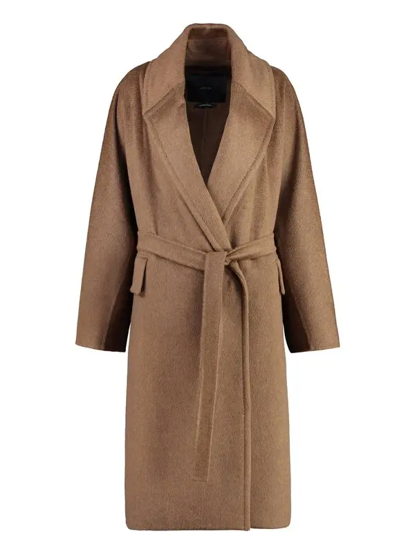 Max Mara Oversize Belted Coat - Brown