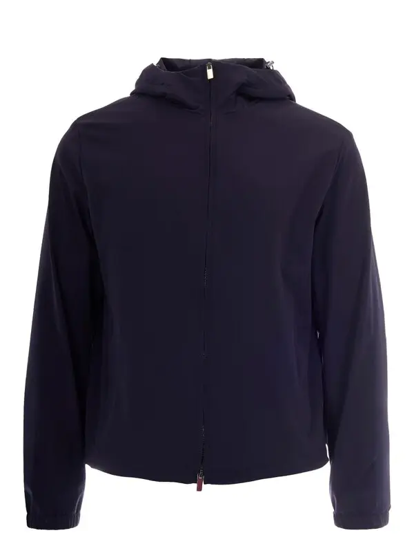 Paul & Shark Hooded Zip Front Jacket - Blu