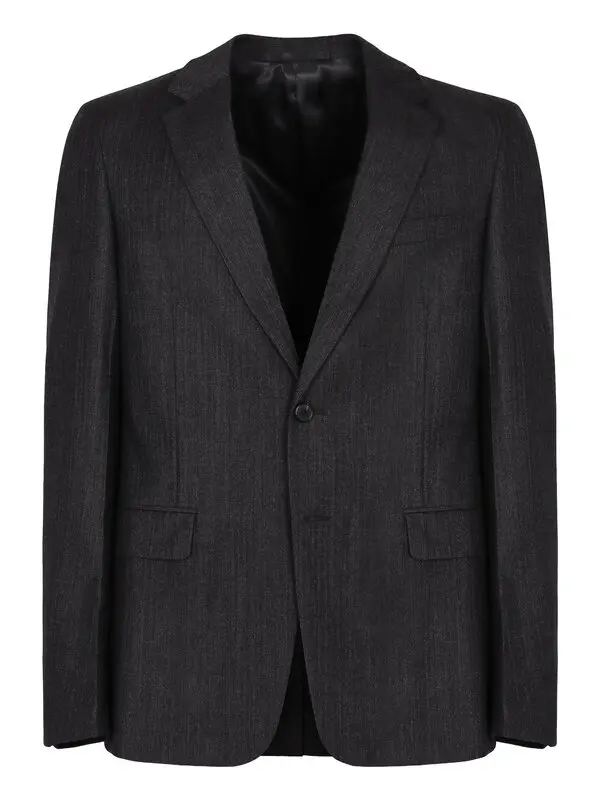 Prada Single-breasted Wool And Cashmere Suit - Grey