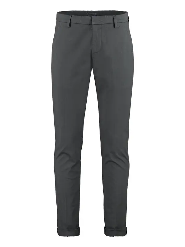 DONDUP Gaubert Stretch Cotton Trousers - Grey