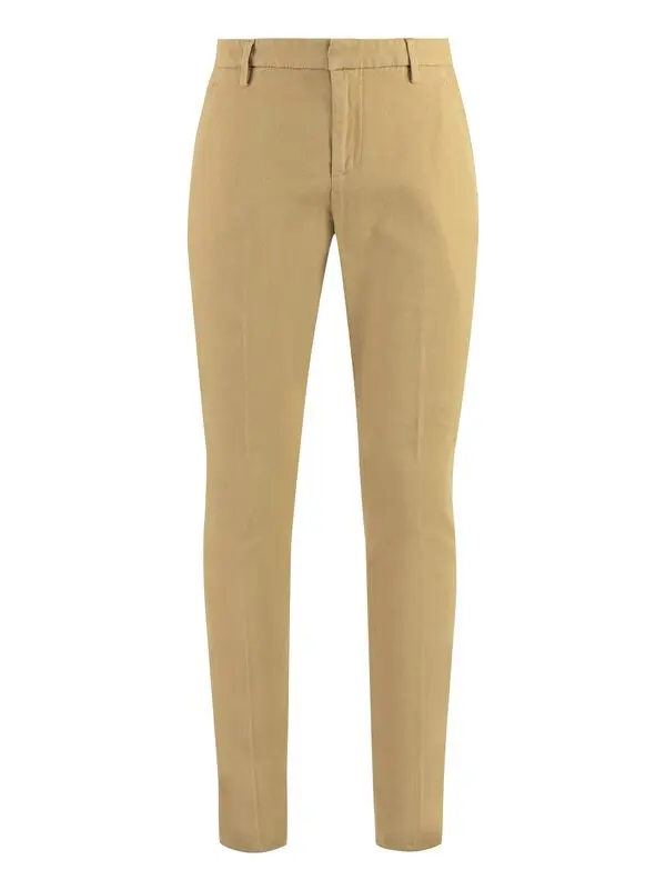 DONDUP Gaubert Tailored Cotton Trousers With Elastane - Camel